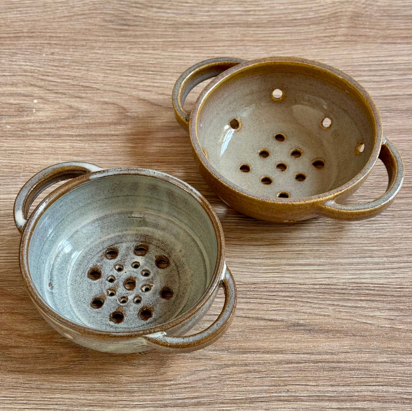 Small Ceramic Colander - Cray Clay